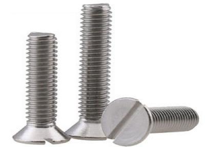 China Standard Slotted Head Screw , Zinc Plated Stainless Steel Slotted Countersunk Screw for sale