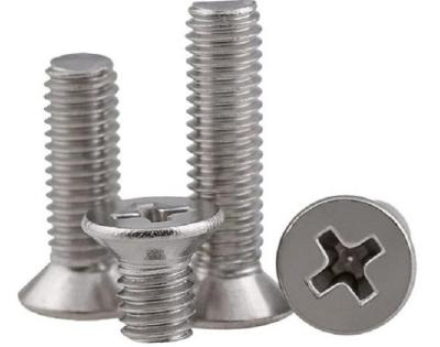 China DIN 965 Standard Cross Recessed Countersunk Phillips Machine Screw M2 - M8 for sale