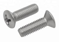 China DIN965 M2-M8 Metric Stainless Steel Phillips Raised Countersunk Head Machine Screw Cross Recessed for sale