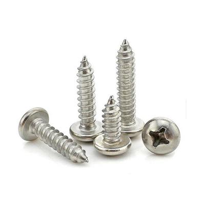 China Cross Recessed Pan Head Stainless Steel Self Tapping Screws Zinc Plated Type for sale
