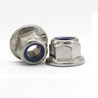 China Grade 8 & Class 10 Prevailing Torque Hex Flange Nuts with Non-Metallic Insert - Carbon/Stainless Steel for sale
