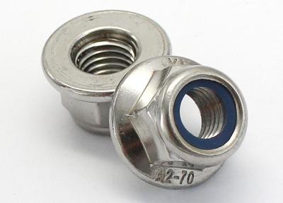 China Prevailing Torque Type Hex Flange Nut Grade 8 10 With Non Metallic Insert for sale
