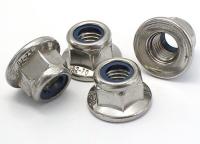 China High Strength Hex Flange Nut Class 8-10 with Non-Metallic Insert for Structural Steel Applications for sale