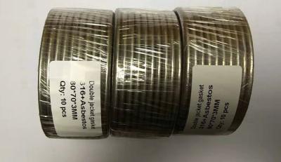 China 316 Asbestos Double Jacket Gasket Seal Ring For Boilers for sale