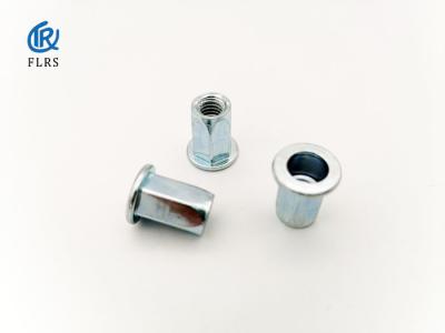 China M10 Flat Head Hexagon Rivet Nuts UNC Thread YJT 8003 for sale