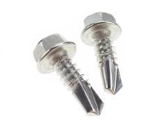 Parafusos de perfuração automática de cabeça de flange hexadecimal SS