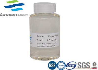 Китай Промышленный коагулянт Полйдадмак бесцветный побледнеть янтарная жидкостная высокая эффективность продается