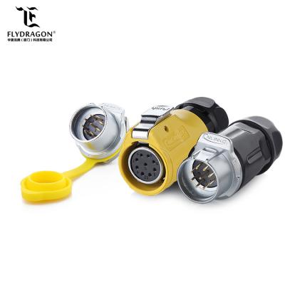 China Patent Product IP67 DC AC 5A 400V Power Bulkhead 9 Pin Male Female Connector Waterproof Connectors Led  Junction Box for sale