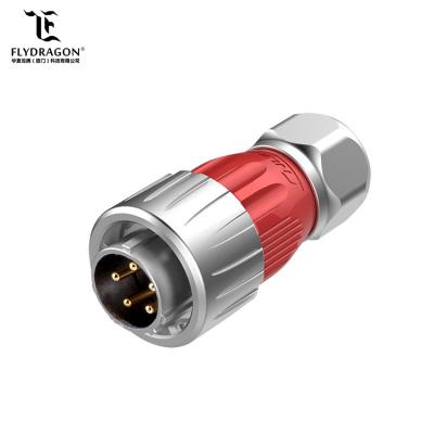 China DH 20 Metal Shell Cable Connector Waterproof IP65/IP67 5pin Auto Connector for sale