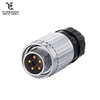 China YW Series 5 pin Round Audio Jack Plug Socket Screw Waterproof Connector for sale