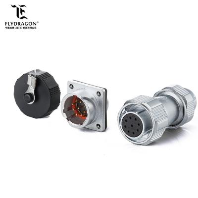 China Reliable and flexiable 9 pin waterproof sealed bulkhead electrical bayonet power connectors for sale