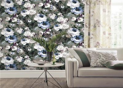 China Paper Backed Beautiful Rose 3d Floral Wallpaper Removable For Indoor for sale