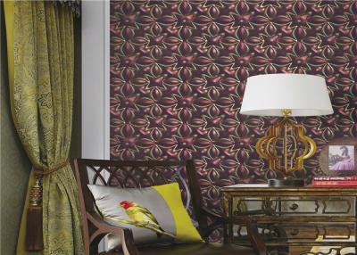 China Three Dimensional Modern Removable Wallpaper Flower Pattern , Eco - Friendly for sale