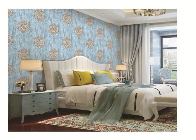 China PVC vinyl wallpaper damask  design classic metallic color washable waterproof for sale