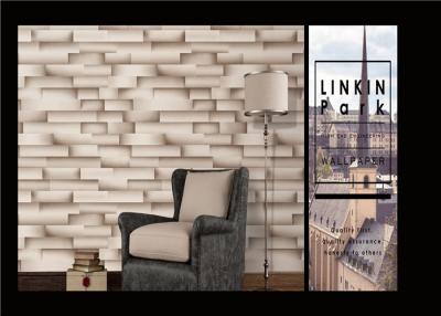 China Modern Removable 3D Brick Effect Wall Covering Waterproof For Living Room for sale
