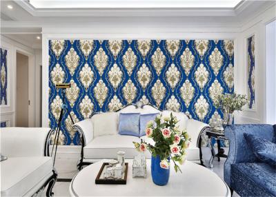 China Fashion Vintage Damask Wallpaper European Style For Sitting Room , Meeting Room for sale