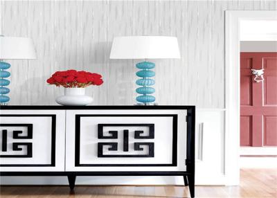 China Contemporary PVC Waterproof Wallpaper Removable With Vertical Stripes Pattern for sale