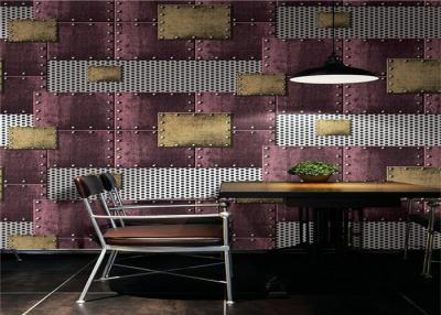 China Metallic PVC Waterproof Wallpaper Modern Style Water Resistant With 0.53m Width for sale