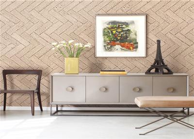 China 3D Textured Brick Pattern Wallpaper Smoke Proof Modern Removable Wallpaper for sale