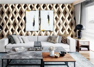 China Contemporary 3D PVC Wallpaper / 3D Effect Wallpaper For Walls , Water Ink Printing for sale
