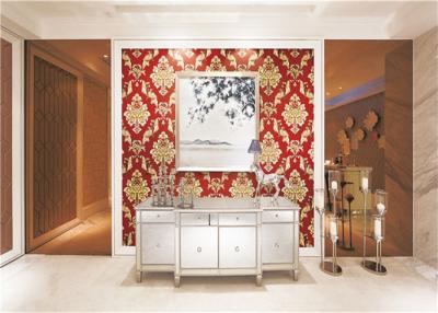 China Classic Vintage Floral Wallpaper Lightweight For Wall Background , Non - Pasted for sale