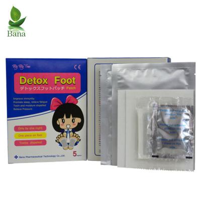 China Bana Wholesale 5Bags Blue And White Box FDA Bamboo Detox Foot Pads for sale