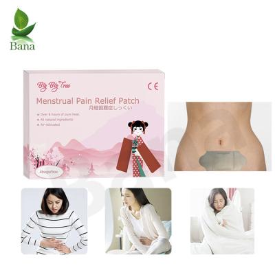China Bana 4Bags Women Menstrual Period Pain Relief  Patch Heating Pad for sale