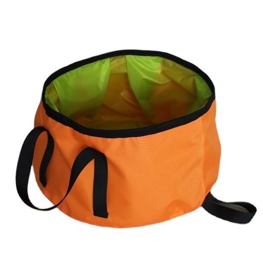 Quality Outdoor Camping Hiking Travelling 10L Portable Folding Basin with 300D Oxford for sale