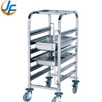 China Cheap 4 Wheels Removeable Stainless Steel Trolly for sale