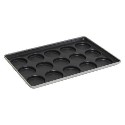 中国 Rk Bakeware China- Amf Industrial Line マクドナルドの 4.5 インチ ノンスティック ハンバーガー バン ベーキング トレイ 販売のため