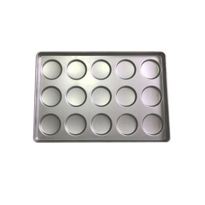 中国 Rk Bakeware 41002 アルミメッキスチール 15 キャビティ ハンバーガーバン/クッキーパン-17 3/4インチ X 25 3/4インチ 販売のため