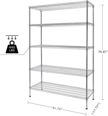 Cina Rk Bakeware China Foodservice Scaffalatura commerciale in filo cromato 24 X 36 (2 ripiani) in vendita