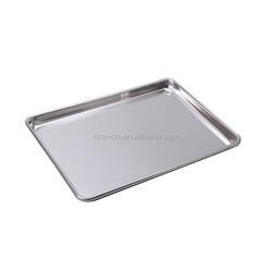 Cina Bakery Trays 400*600mm Baking Pan Aluminum Trays 40x60 Bakery Metal Sheet Pan 1mm Thickness Flat Oven Tray in vendita