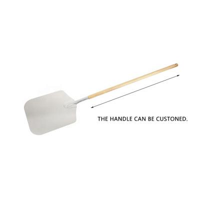 Cina 12''*14''*31'' Rectangle Wood Handle Metal Pizza Peel 79cm Aluminum Pizza Shovel in vendita