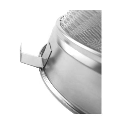 Cina 8/10 Inch Commercial Colander Steel Mesh Filter Stainless Steel China Cap Strainer Notch Wire Filter For Restaurant Filt in vendita