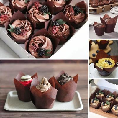 Cina Fodera del muffin del bigné di Tulip Paper Baking Cup Mold in vendita