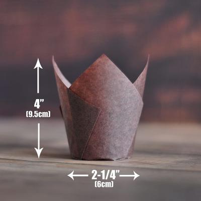 Cina Fodera del muffin del bigné di Tulip Paper Baking Cup Mold in vendita