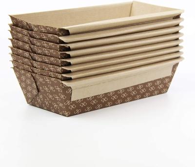 Cina Muffa eliminabile di Oven Paper Baking Loaf Pan di microonda rettangolare in vendita