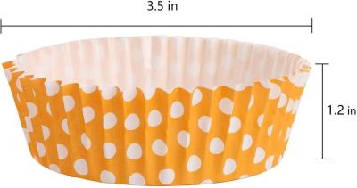 Cina Bigné bollente Muf enorme delle fodere del muffin delle tazze di carta oleata grande a 3,5 pollici in vendita