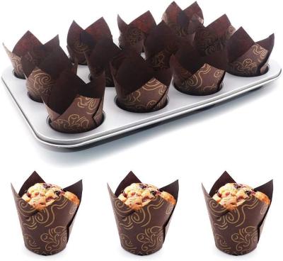 Cina Involucro del bigné della fodera del muffin delle tazze di Tulip Paper Cupcake Liners Baking in vendita