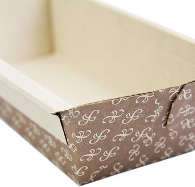 Cina Rettangolare leggero bollente di carta eliminabile di Kraft del dolce della muffa del sottotetto in vendita