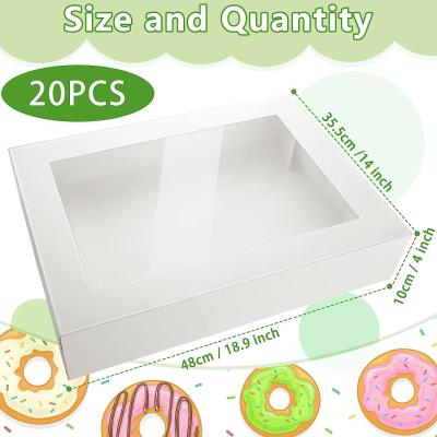 Cina Contenitore di ossequio del cartone del dolce di rettangolo della scatola del forno della finestra del cartone con il panettiere della finestra in vendita