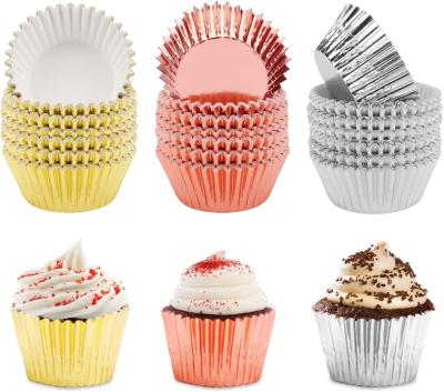 Cina Fodera bollente di carta del muffin del bigné della tazza del di alluminio in vendita