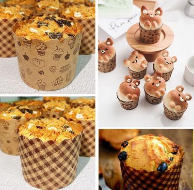 Cina Fodere bollenti del muffin del bigné di Rk Bakeware della tazza del dolce enorme di carta kraft in vendita
