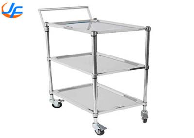 Cina Carrello materiale bollente di distribuzione dell'acciaio inossidabile del carrello del vassoio di 75 x di 50 x di 90cm in vendita