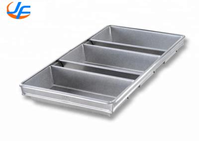 Cina RK Bakeware Cina 4 attacca la pagnotta di alluminio antiaderante filtra lo stampo da pane di Aluminumized in vendita