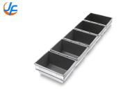 China RK Bakeware China-Chicago Metallic 5 Straps Open Top Pullman Loaf Bread Pan for sale