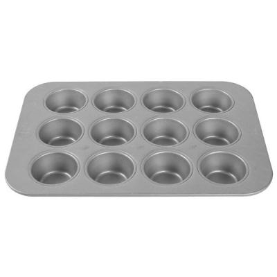 China RK Bakeware China-12 Baksel Pan Glazed Aluminized Steel van de Compartimenten het Gecanneleerde 1.5mm Muffin Te koop