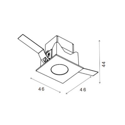 Китай Высокие потолки Downlight 400ML светящее 2W серии SDN-2W на открытом воздухе продается
