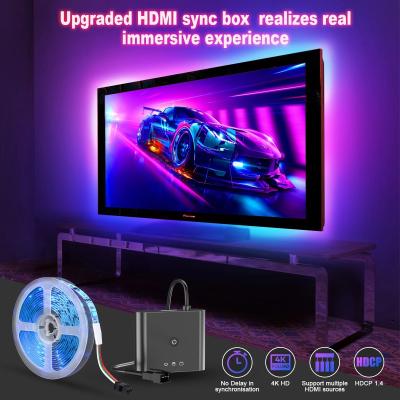 China 55-65 pulgadas de luz de fondo LED Luces de TV con caja de sincronización HDMI 2.0 y soporte 4K HDR en venta